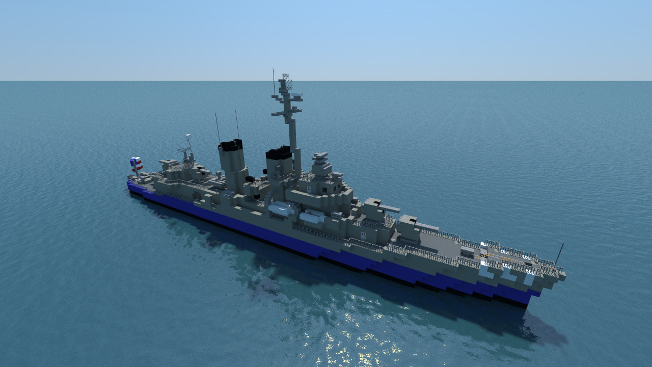 USS KIDD (DD-661) [1:1 SCALE] Minecraft Map