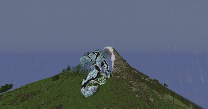 Portal to the icy world. Minecraft Map