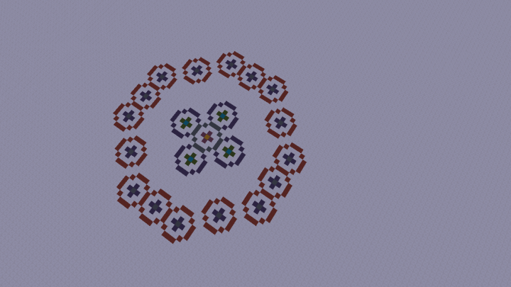 Handmade Fractal-like pattern Minecraft Map