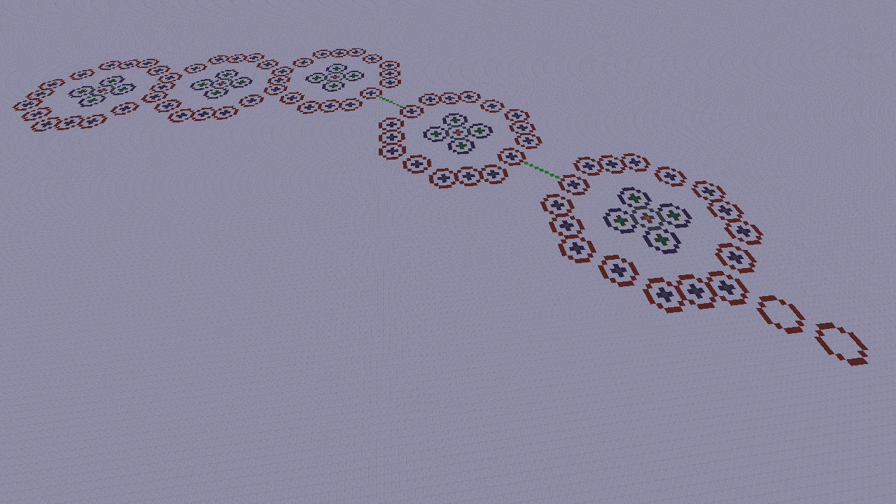 Handmade Fractal-like pattern Minecraft Map