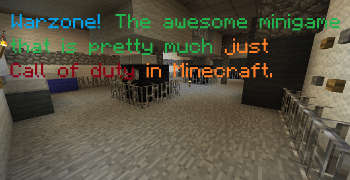 Warzone [Multiplayer (Basically cod in minecraft), Will be updated when ...