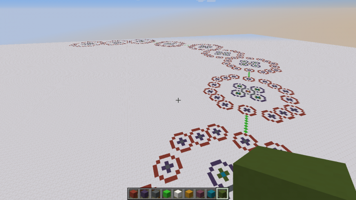 Handmade Fractal-like pattern Minecraft Map