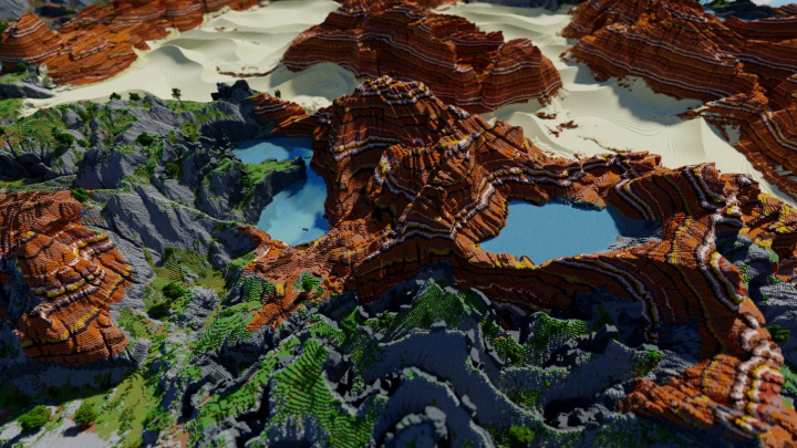 Painters playground [4096 x 4096] Fantasy map Minecraft Map