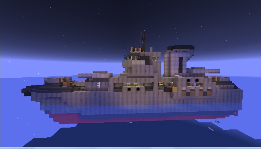 Light Cruiser Renegade (Movecraft/Navycraft) Ship Minecraft Map