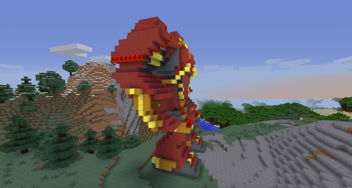 Giant Hulk Buster Iron Man Suit from Avengers Minecraft Map