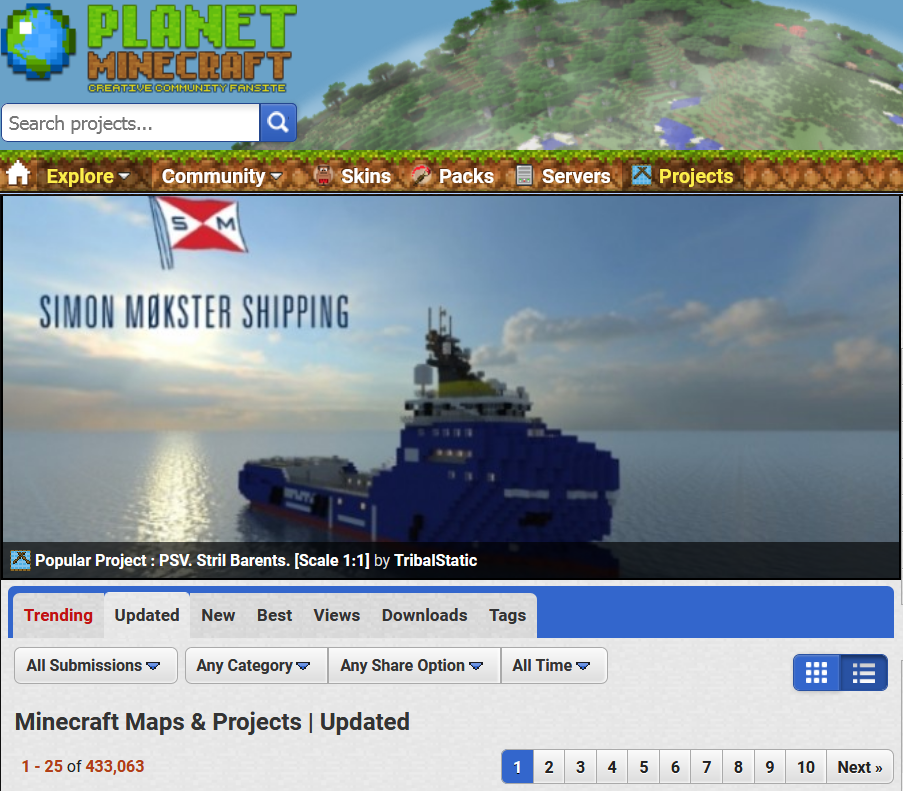 PSV. Stril Barents. [Scale 1:1] Minecraft Map