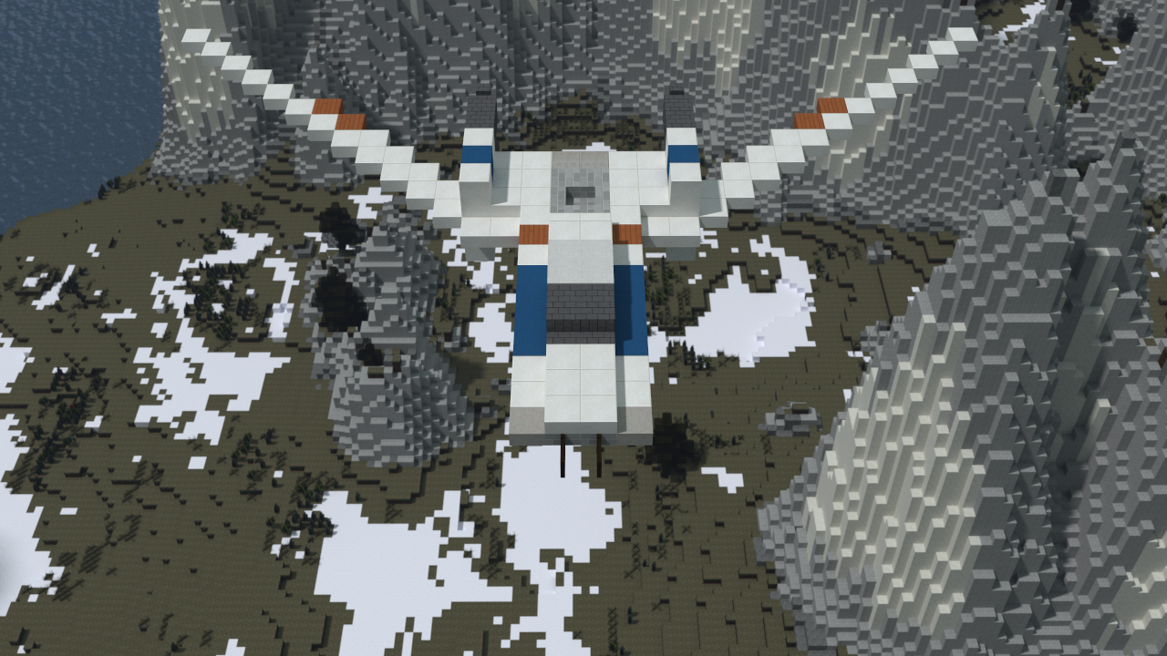 UT-60D U-Wing [1:1 scale] Minecraft Map