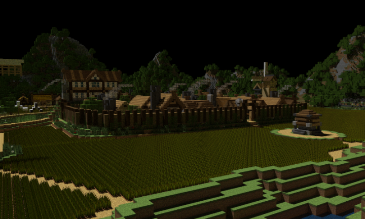 Middle age village Minecraft Map