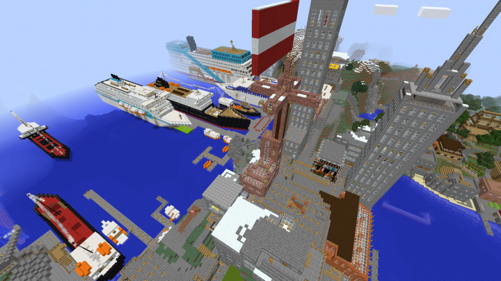 MinecraftCity21 V.5.1. Latvia edition Minecraft Map