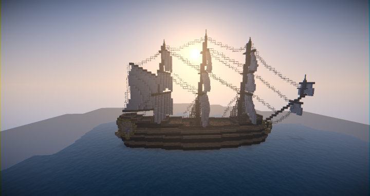 18th Century English Ship | Golden Minecraft Map