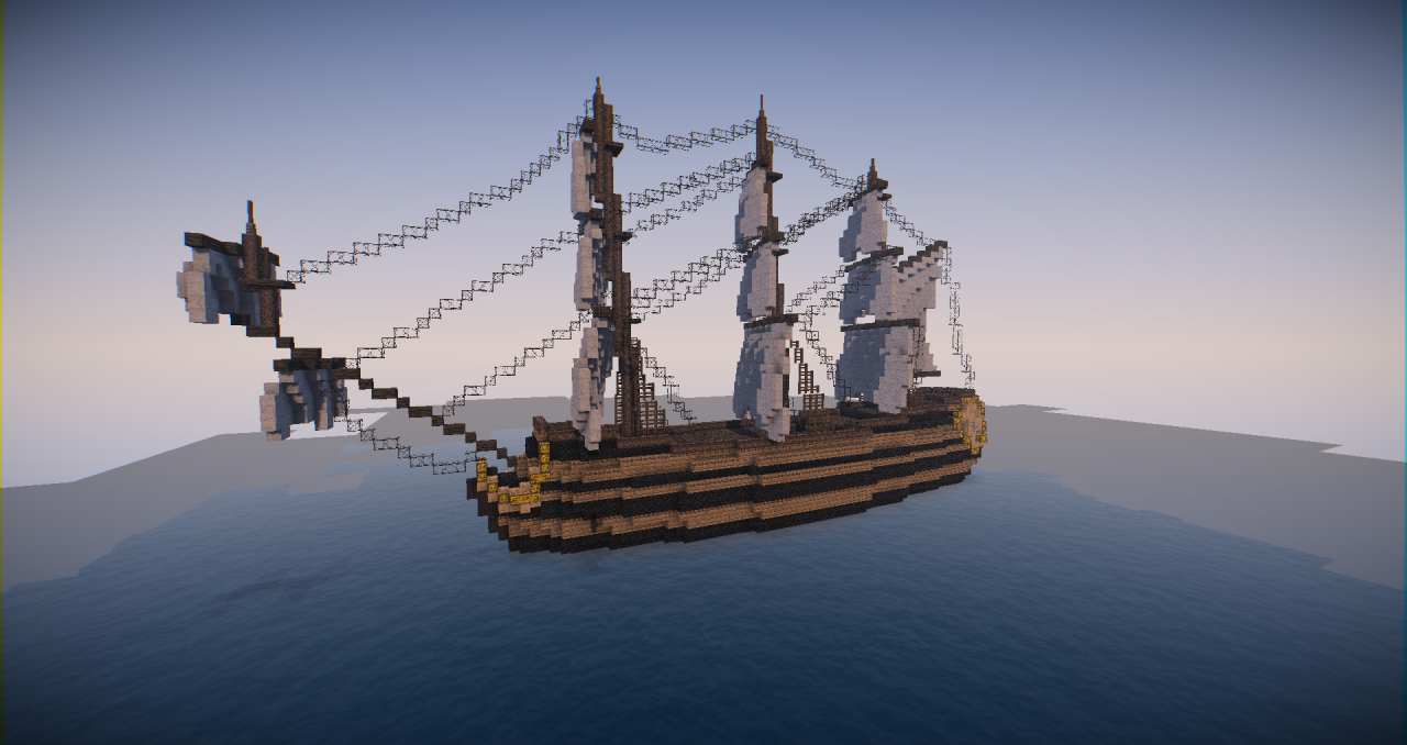 18th Century English Ship | Golden Minecraft Map