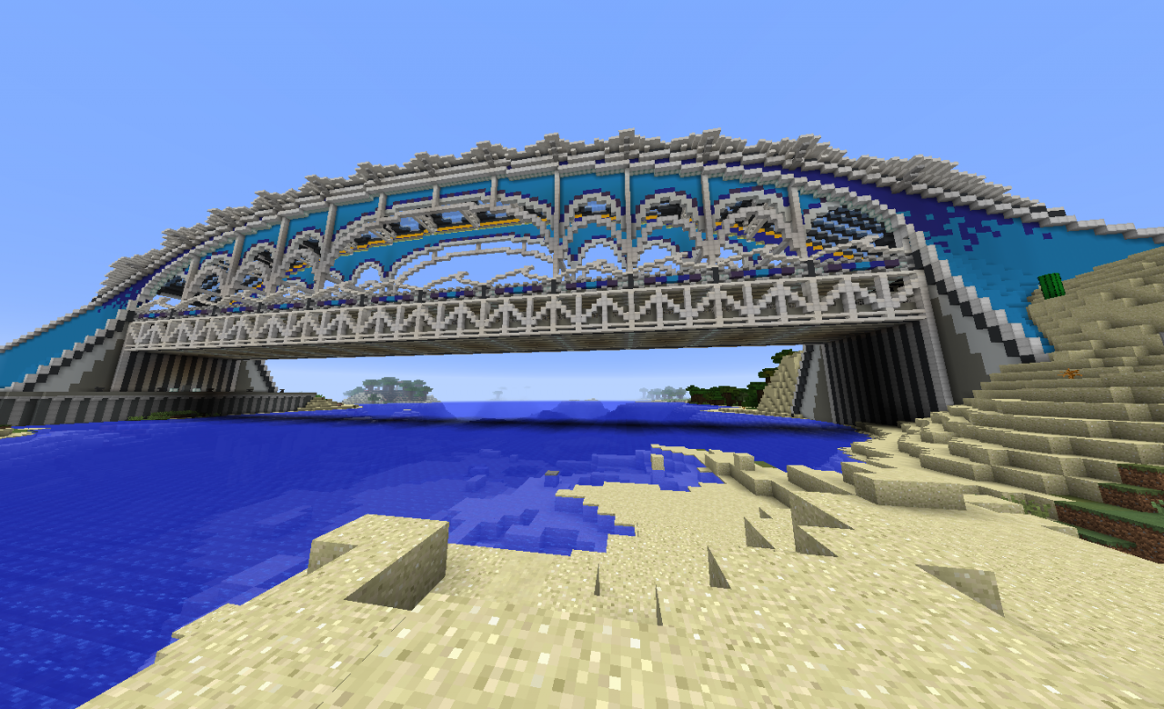 Suspension bridge Minecraft Map