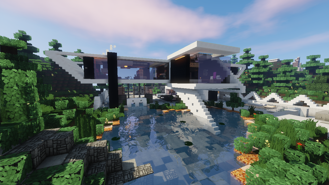 _ABOVE_ - Modern House. Minecraft Map