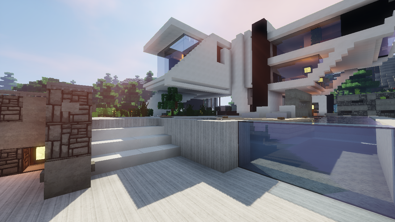 _ABOVE_ - Modern House. Minecraft Map