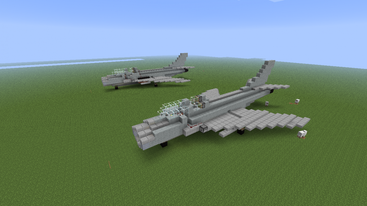 MIG-19 with FULL AUTO machine guns! Minecraft Map