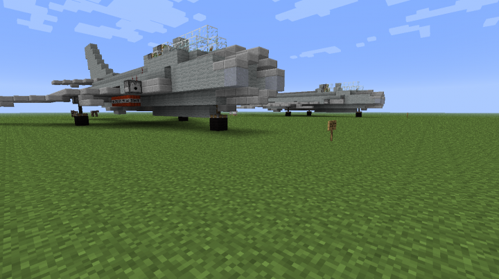 MIG-19 with FULL AUTO machine guns! Minecraft Map