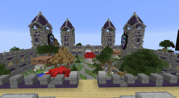 Floating Castle Skyblock Spawn - 1.10.2 Minecraft Map