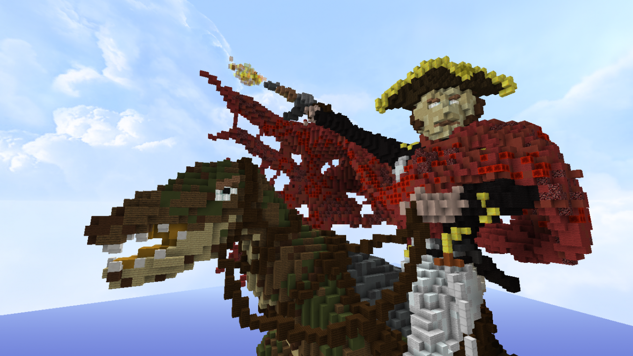 Napoleon Holding a Gun whille Riding a velociraptor in a Desert ...