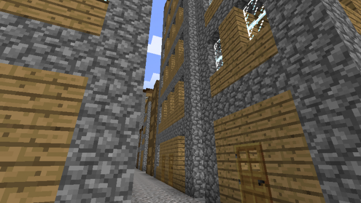 City of Brick, Wood and Stone. Minecraft Map