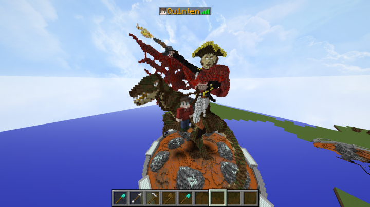 Napoleon Holding a Gun whille Riding a velociraptor in a Desert ...