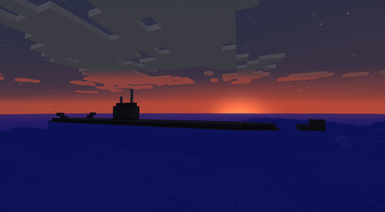 USS Courage, the 1st sister of the revenge Minecraft Map