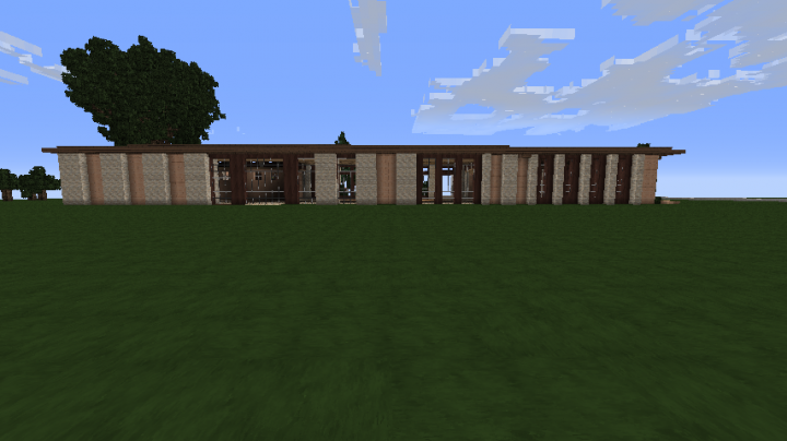 Contemporary Modern Ranch Mansion Minecraft Map