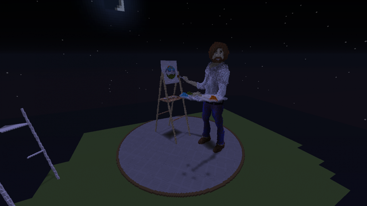 Bob Ross Tribute by Qu1nten. Minecraft Map