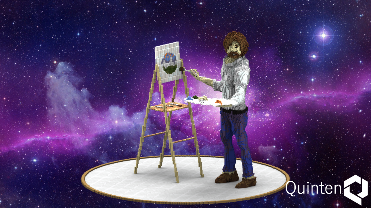 Bob Ross Tribute by Qu1nten. Minecraft Map