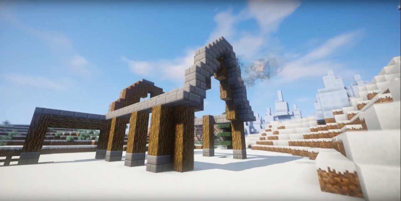 Custom Built Medieval Barn Time Lapse (Minecraft) With Video! Minecraft Map