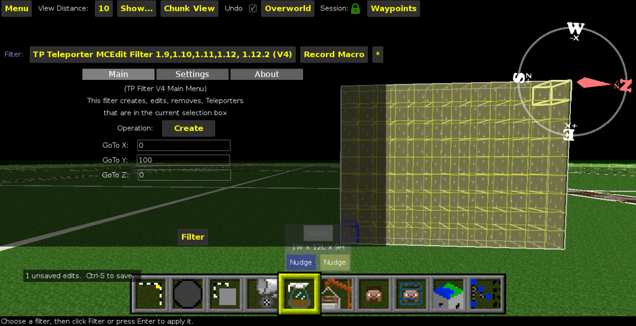 Teleportation, EndGateway Teleporter, Teleport, TP, MCEdit Filter V4.0 ...