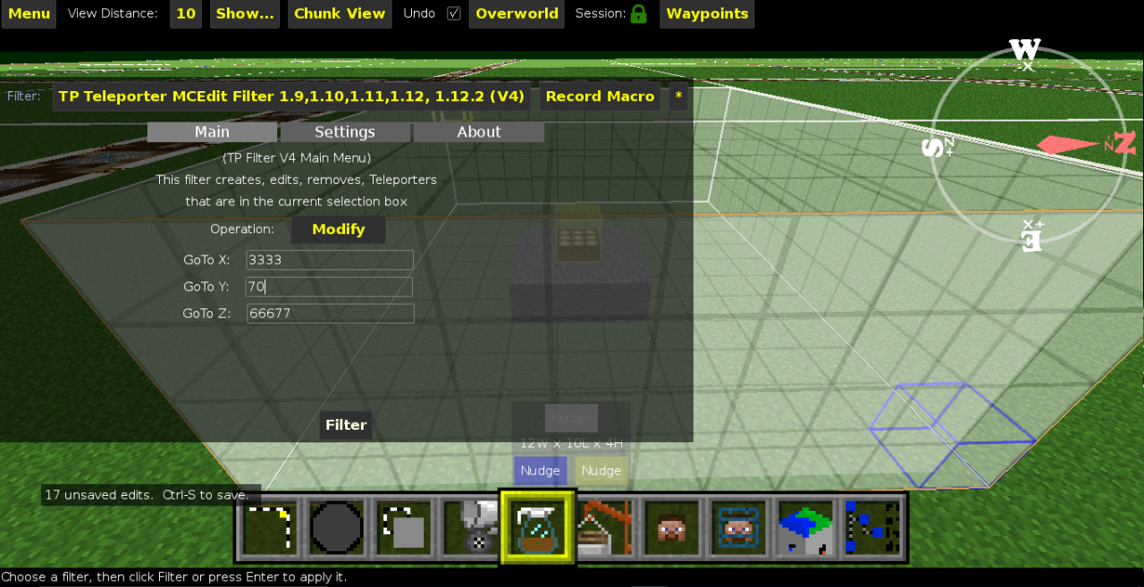Teleportation, EndGateway Teleporter, Teleport, TP, MCEdit Filter V4.0 Also Works In 1.9, 1.10 ...