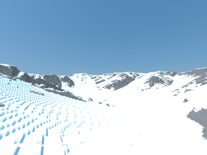 Snowy Mountains Minecraft Map