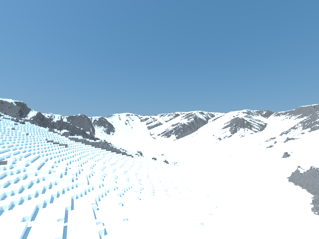Snowy Mountains Minecraft Map