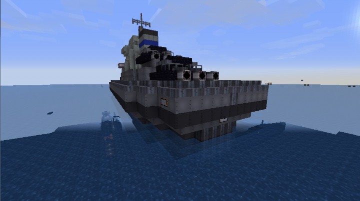 The Battleship Minotaur (Movecraft/Navycraft) WarShip Minecraft Map