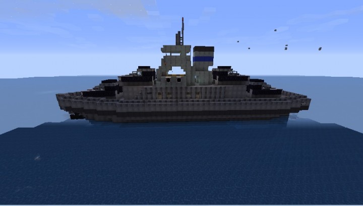 The Battleship Minotaur (Movecraft/Navycraft) WarShip Minecraft Map