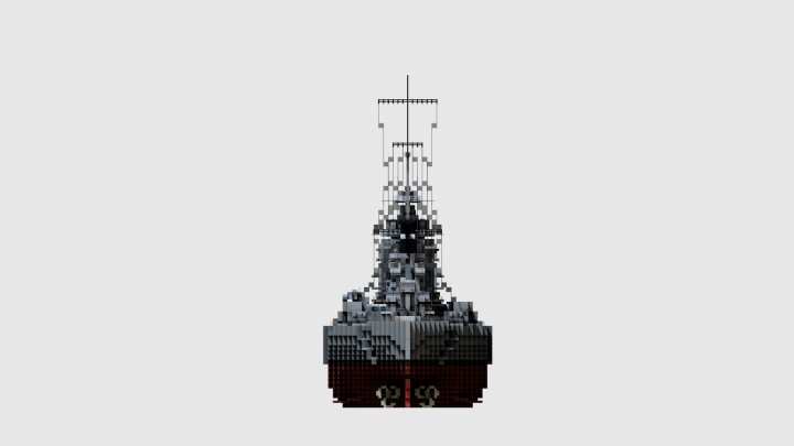 British Battleship HMS Rodney 1:1 (1941) Minecraft Map