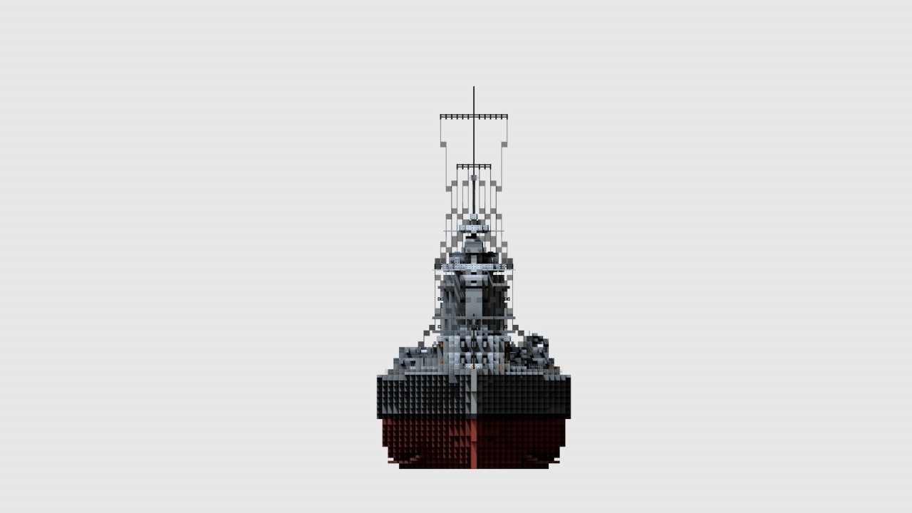 British Battleship HMS Rodney 1:1 (1941) Minecraft Map