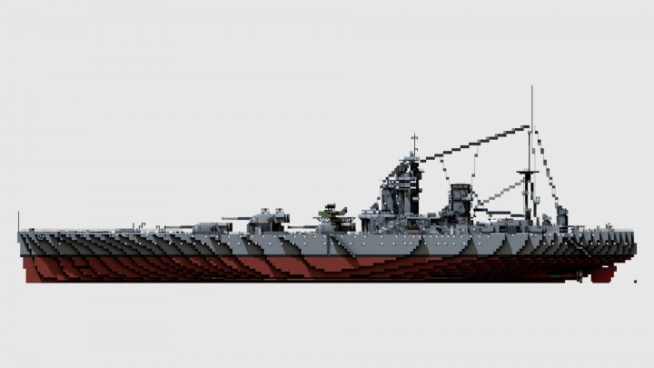 British Battleship HMS Rodney 1:1 (1941) Minecraft Map