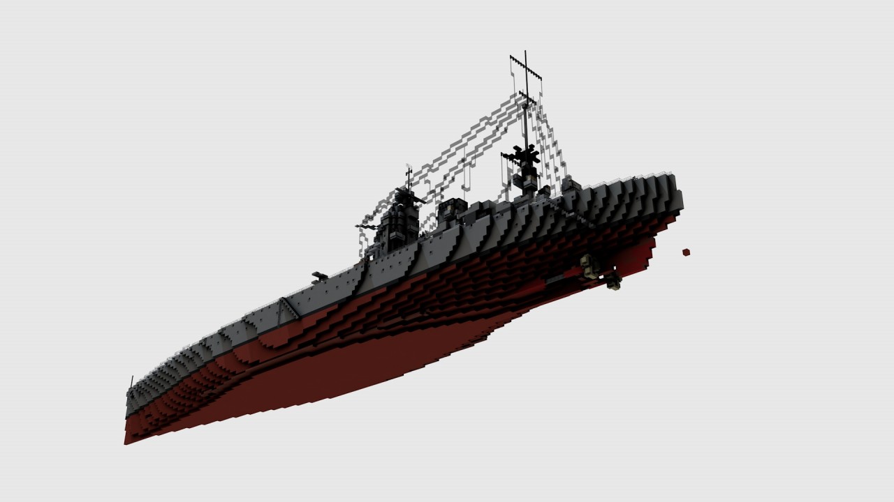 British Battleship HMS Rodney 1:1 (1941) Minecraft Map