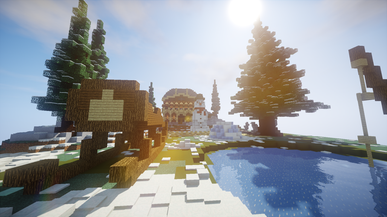 Winter SkyWars Spawn Minecraft Map