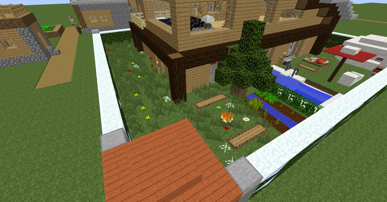 Mansion That needs MrCrayfish Furniture Mod and Placeable Items Mod ...
