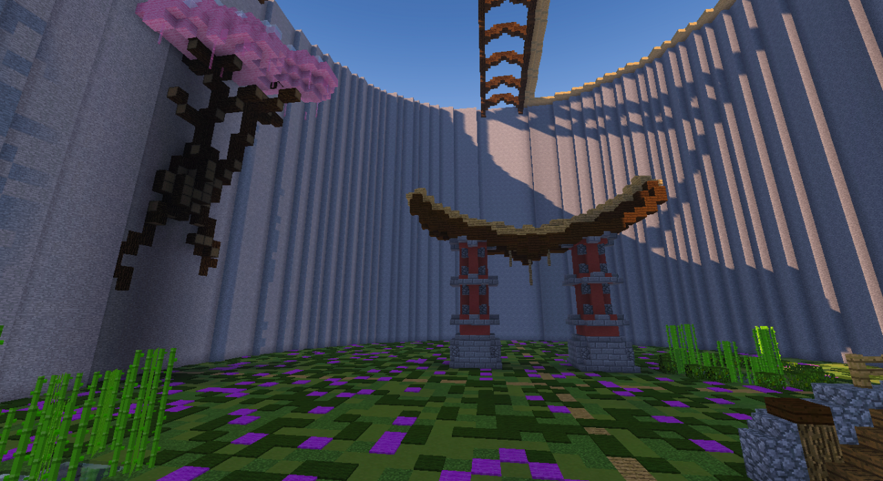 Japanese style arena Minecraft Map
