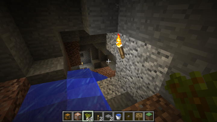 exploring the caves Minecraft Map