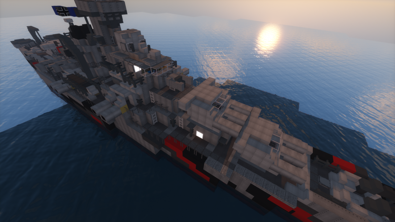 Battleship USS Alaska - NavalClash Minecraft Map