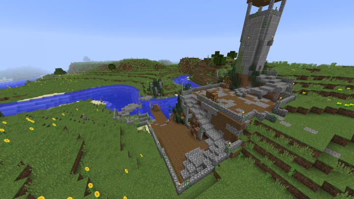 Mid-evil Trading City Minecraft Map