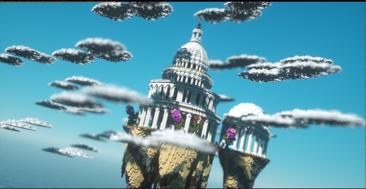 Heaven Themed Factions Spawn Minecraft Map