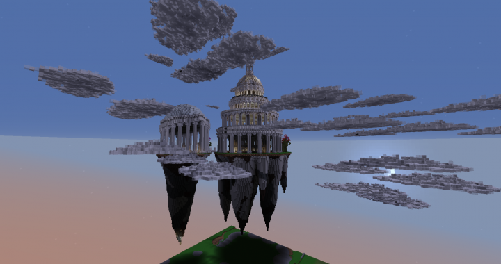 Heaven Themed Factions Spawn Minecraft Map