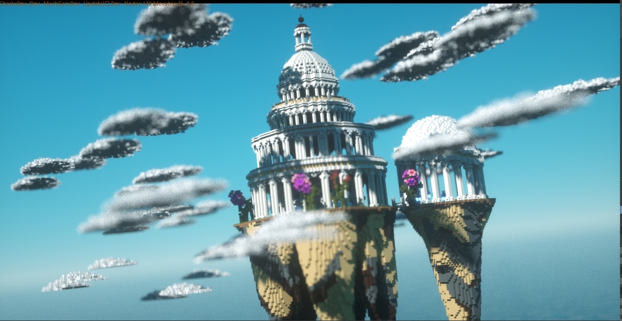 Heaven Themed Factions Spawn Minecraft Map
