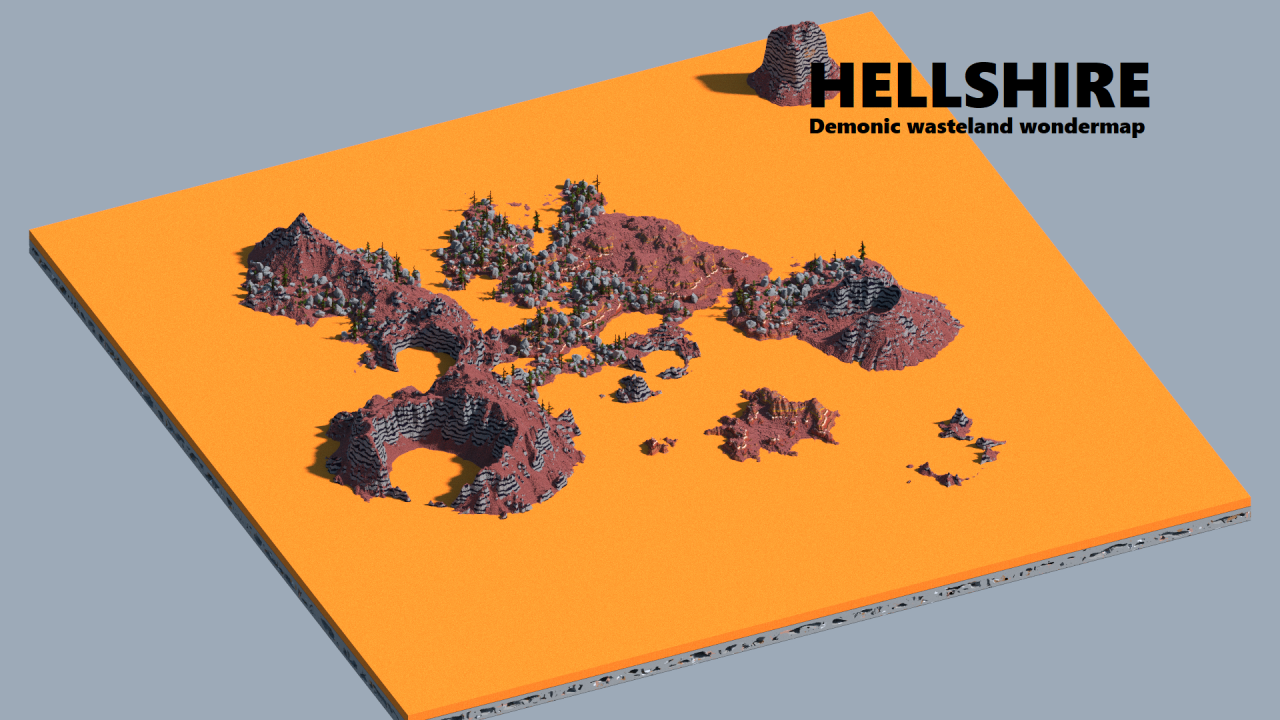 - Hellshire - A profesional hellish landscape Minecraft Project