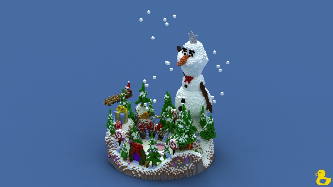 Olaf Winter Lobby Minecraft Map